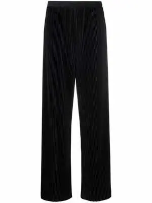 Fabiana Filippi Straight-leg Plissé Trousers - Black