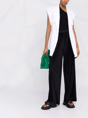 Fabiana Filippi Straight-leg Plissé Trousers - Black