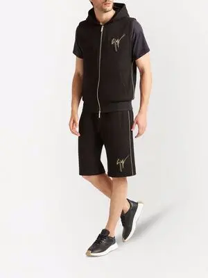 GIUSEPPE ZANOTTI Sleeveless Zip-front Hoodie