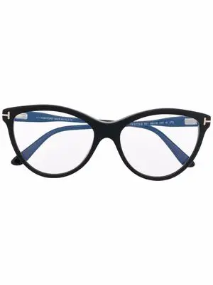 TOM FORD Detachable-frame Cat-eye Glasses - Black