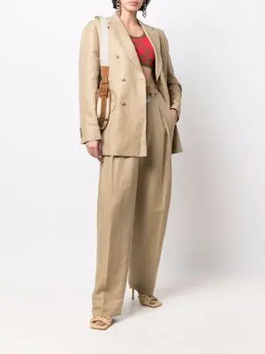 Etro Wide-leg Tailored Trousers - Brown