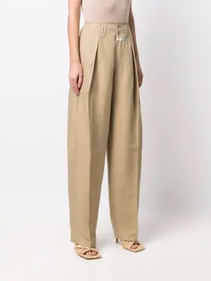 Etro Wide-leg Tailored Trousers - Brown