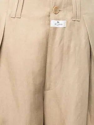 Etro Wide-leg Tailored Trousers - Brown