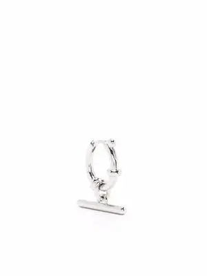 Maria Black Escape Charm Huggie - Silver | Editorialist