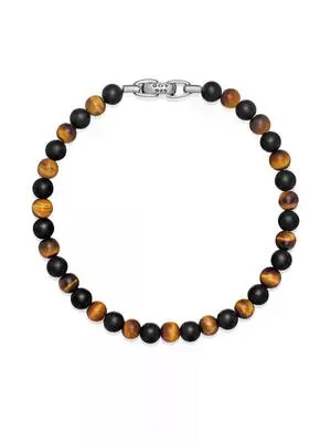 David Yurman Sterling Silver Spiritual Beads Bracelet - Brown
