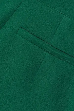 Safiyaa Alexa Stretch-crepe Flared Pants - Green