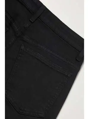 Khaite Abigail Cropped Straight-leg Jeans - Black