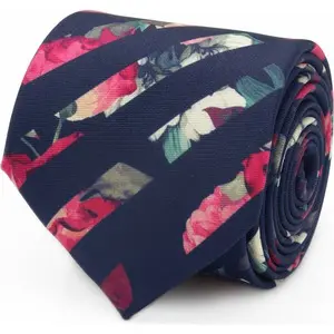 CUFFLINKS, INC. Printed Silk Neck Tie - Navy