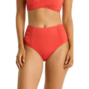 SEA LEVEL High Waist Bikini Bottom Flame