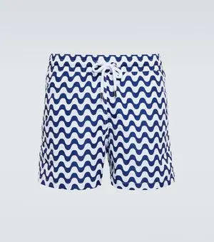 Frescobol Carioca Copacabana Printed Swim Shorts - Blue