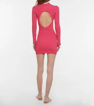 Hunza G Clara Cutout Mini Dress