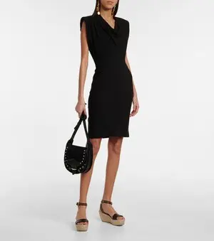 Isabel Marant Étoile Rosemay Cowl Neck Cotton Minidress