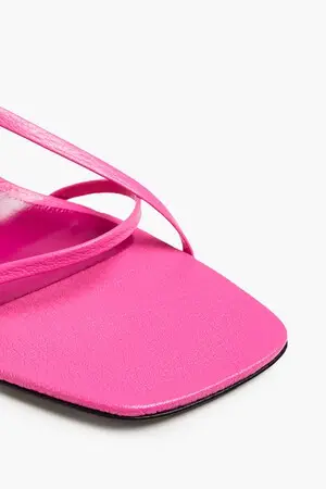 By Far Kersti Textured-leather Sandals