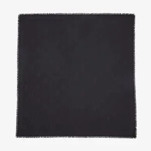 JIMMY CHOO Emani Silk And Wool Jacquard Shawl - Black