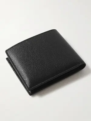 Balenciaga Logo-print Full-grain Leather Billfold Wallet
