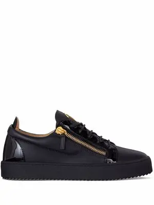 GIUSEPPE ZANOTTI Frankie Double-zip Low-top Sneakers - Black
