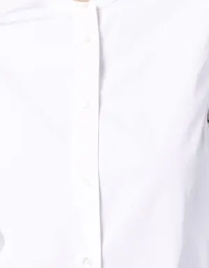Aspesi Band-collar Cotton Shirt - White
