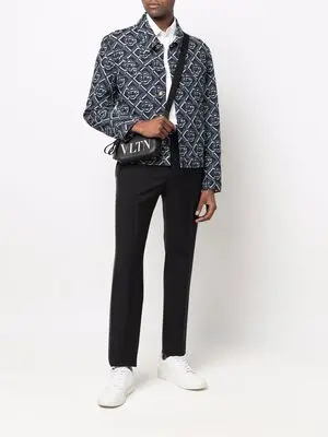Valentino Garavani High-waisted Straight-leg Trousers - Black