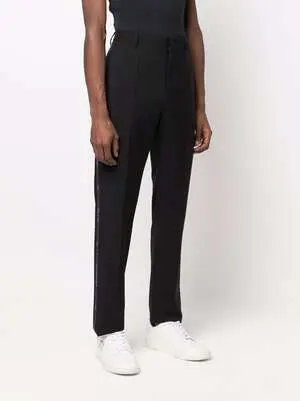Valentino Garavani High-waisted Straight-leg Trousers - Black