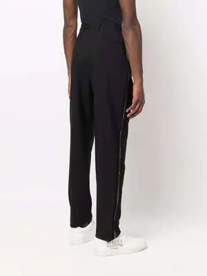 Valentino Garavani High-waisted Straight-leg Trousers - Black