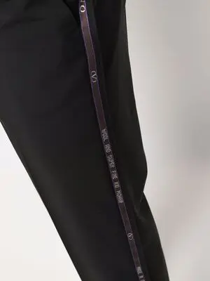Valentino Garavani High-waisted Straight-leg Trousers - Black
