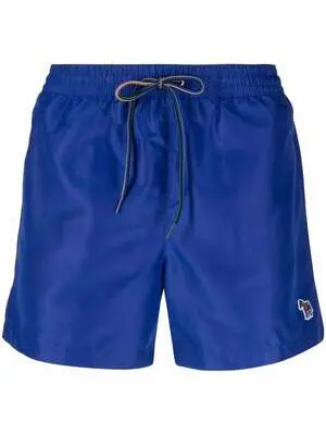 Paul Smith Logo-patch Swim Shorts - Blue