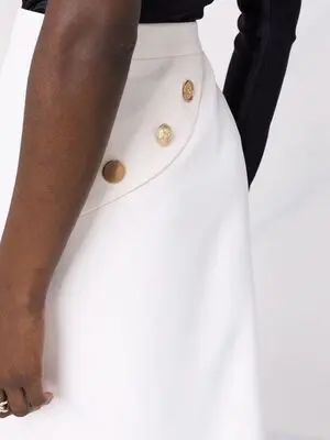 Alexander McQueen High-waisted Asymmetric-hem Skirt