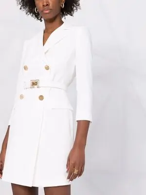 Elisabetta Franchi Notched-lapel Double-breasted Dress