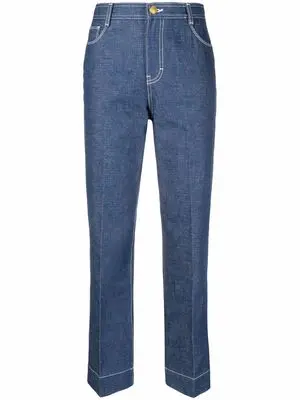 Tory Burch Straight-leg Denim Jeans