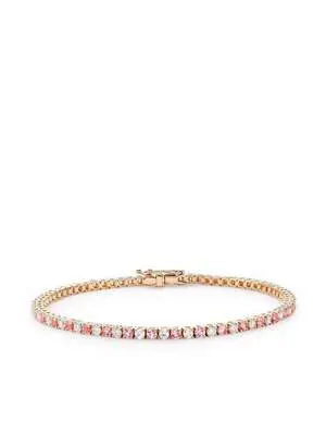 PRAGNELL 18kt Rose Gold Sapphire And Diamond Bracelet - Pink