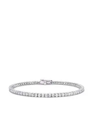 PRAGNELL 18kt White Gold 2.96ct Diamond Line Bracelet - Silver