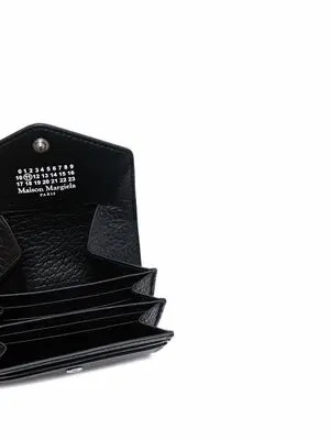 MAISON MARGIELA Accordion Leather Wallet - Black