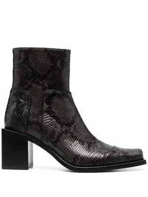 BUTTERO® Snakeskin Ankle Boots