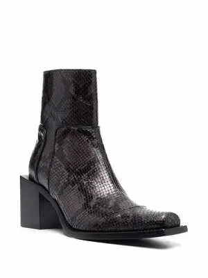 BUTTERO® Snakeskin Ankle Boots