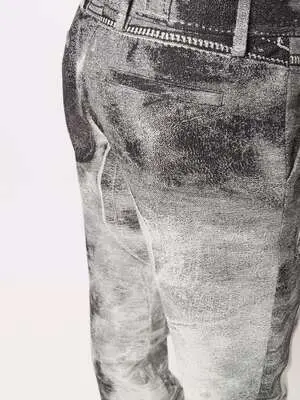 DIESEL® Trompe L'oeil Print Straight-leg Jeans