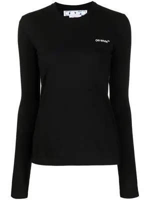 Off-White Diag-stripe Long-sleeved T-shirt