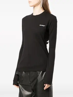 Off-White Diag-stripe Long-sleeved T-shirt