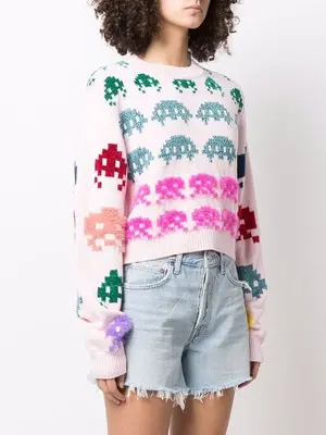 Stella McCartney Pacman-intarsia Knitted Jumper