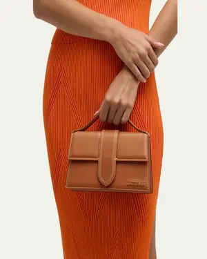 Jacquemus Leather Crossbody Bag - Light Brown