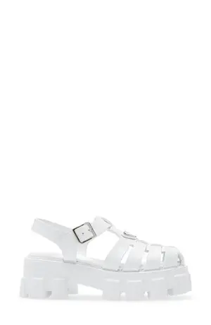 Prada Monolith Platform Fisherman Sandal - Bianco