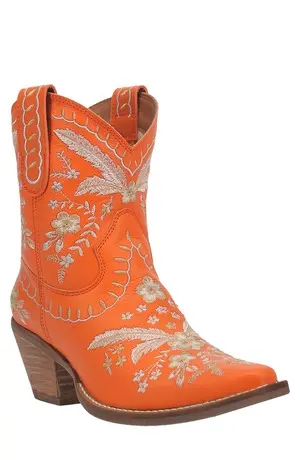 DINGO Dingo Primrose Western Boots Orange