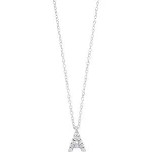 Bony Levy Bony Levy Icon Diamond Initial Pendant Necklace 18k White Gold - A