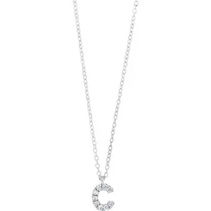 Bony Levy Bony Levy Icon Diamond Initial Pendant Necklace 18k White Gold - C