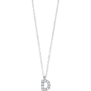 Bony Levy Bony Levy Icon Diamond Initial Pendant Necklace 18k White Gold - D