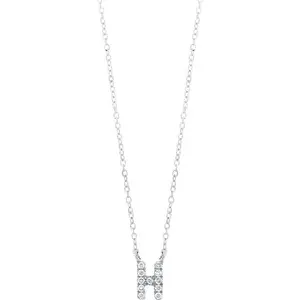 Bony Levy Bony Levy Icon Diamond Initial Pendant Necklace 18k White Gold - H
