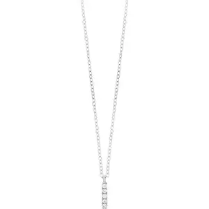 Bony Levy Icon Diamond Initial Pendant Necklace - 18k White Gold - I