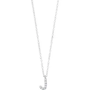 Bony Levy Bony Levy Icon Diamond Initial Pendant Necklace 18k White Gold - J