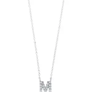 Bony Levy Bony Levy Icon Diamond Initial Pendant Necklace 18k White Gold - M