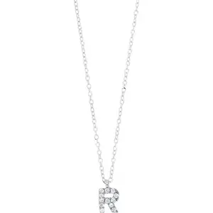 Bony Levy Icon Diamond Initial Pendant Necklace - 18k White Gold - R