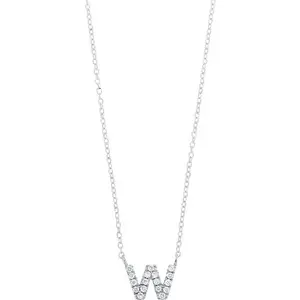 Bony Levy Bony Levy Icon Diamond Initial Pendant Necklace 18k White Gold - W